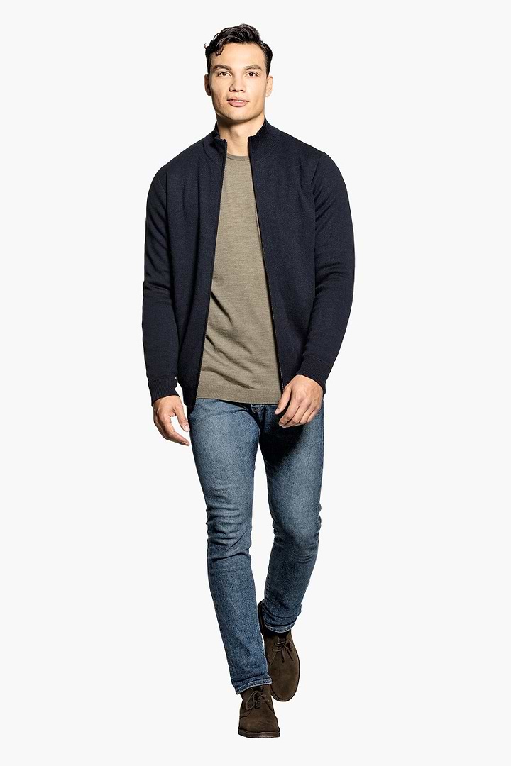 Joe Jacket Extra Long True Navy | Joe Merino