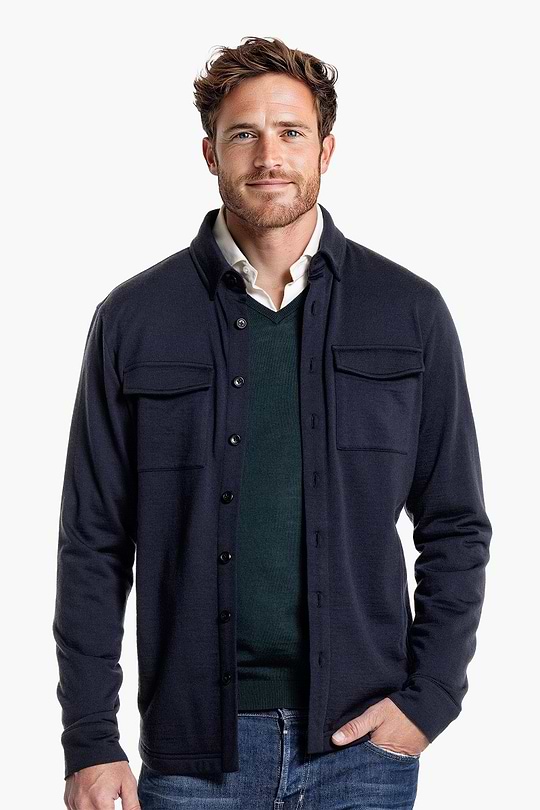Joe Overshirt Pockets Very Dark Navy