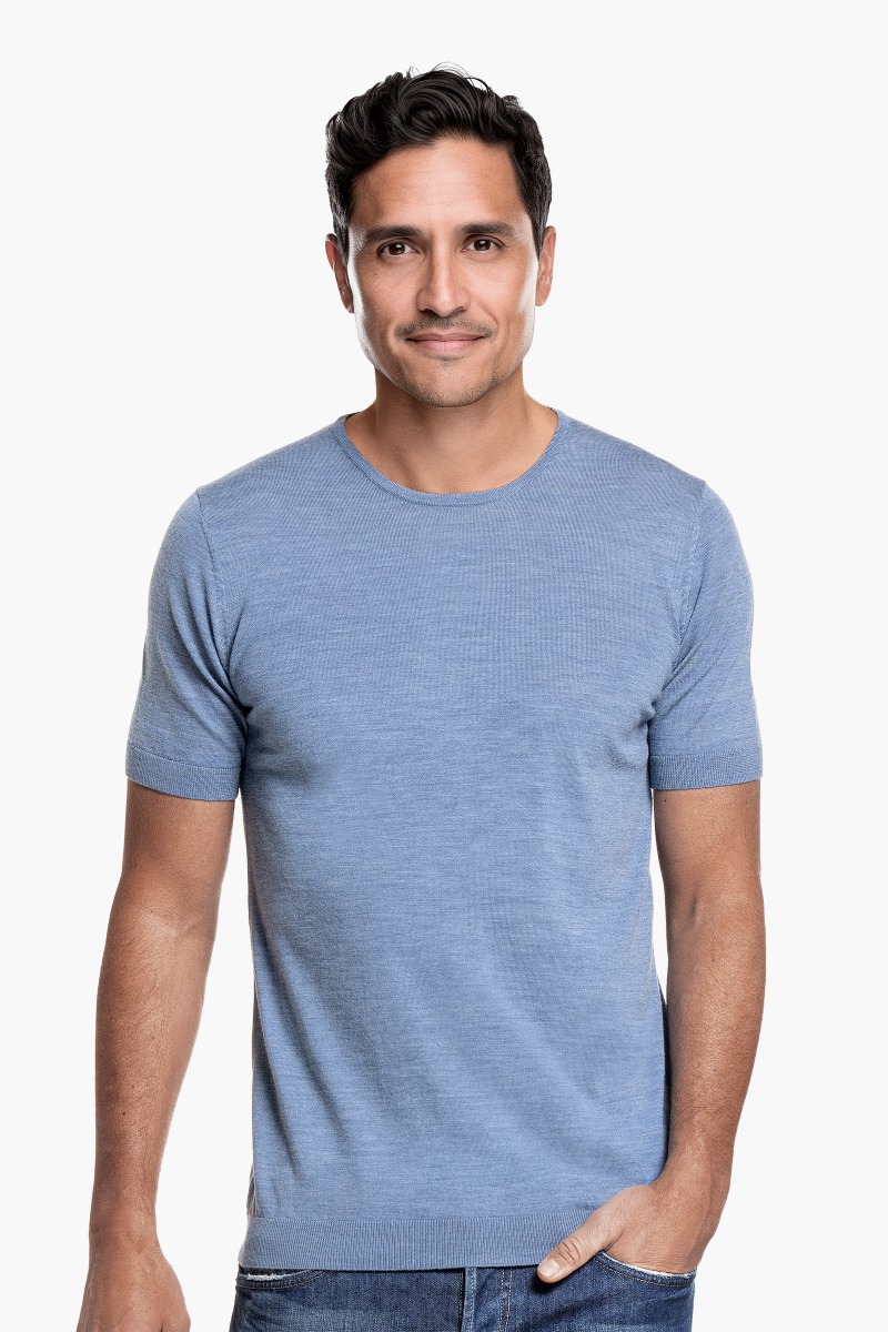 Riva Crew Short Sleeve Ice Blue
